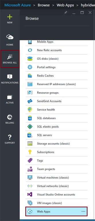 Accessing On Premise Sql Server Database From Azure Web App Using Azure Hybrid Connection